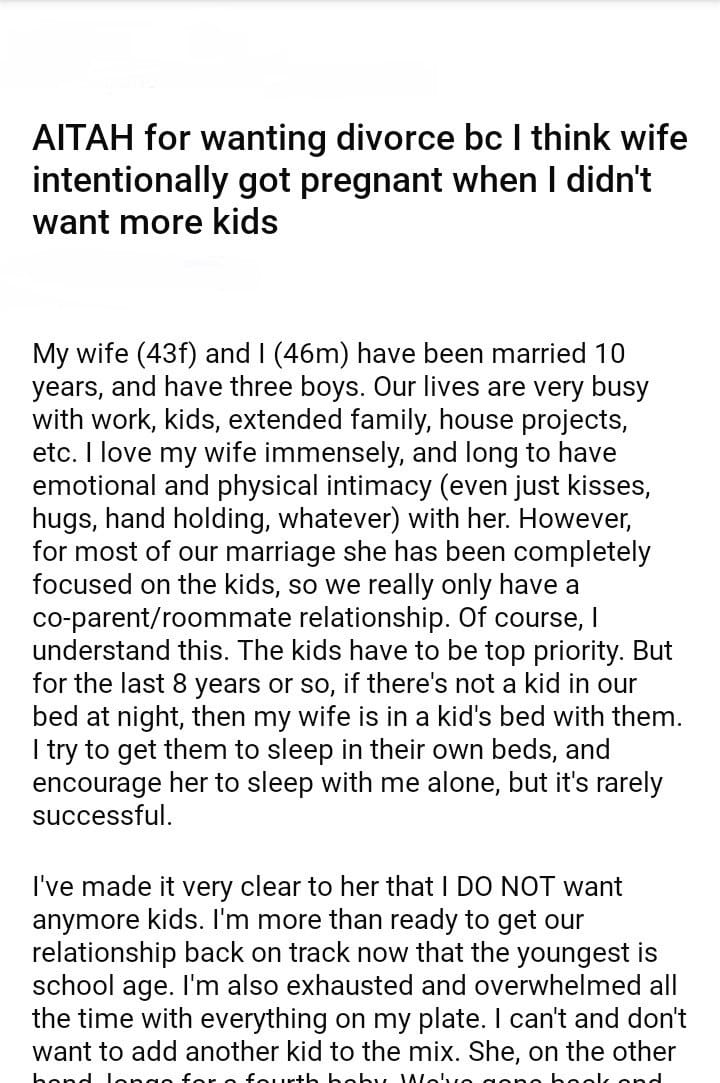 AITAH for wanting divorce after what my wife did – DJOTD.com