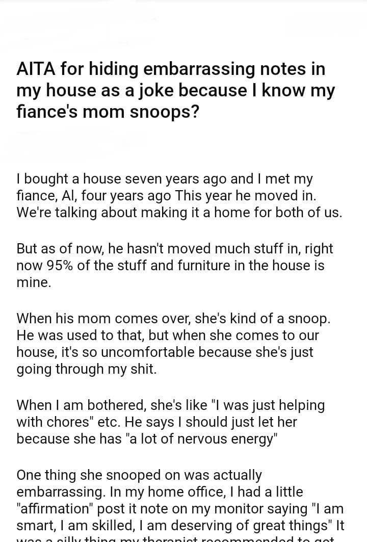 AITA for hiding notes in my house as a joke – DJOTD.com