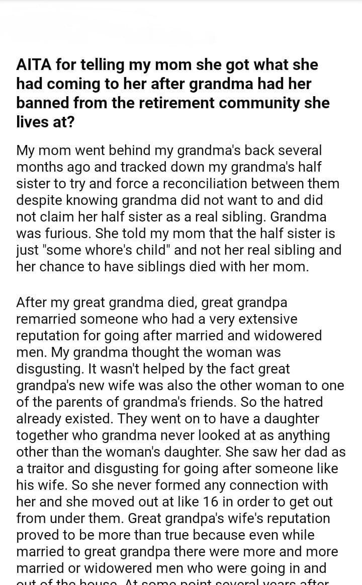 AITA for telling my mom she got what she had – DJOTD.com