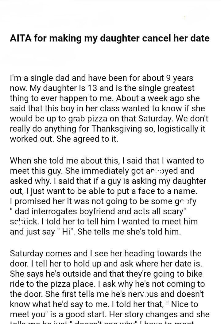 AITA for making my daughter her date – DJOTD.com
