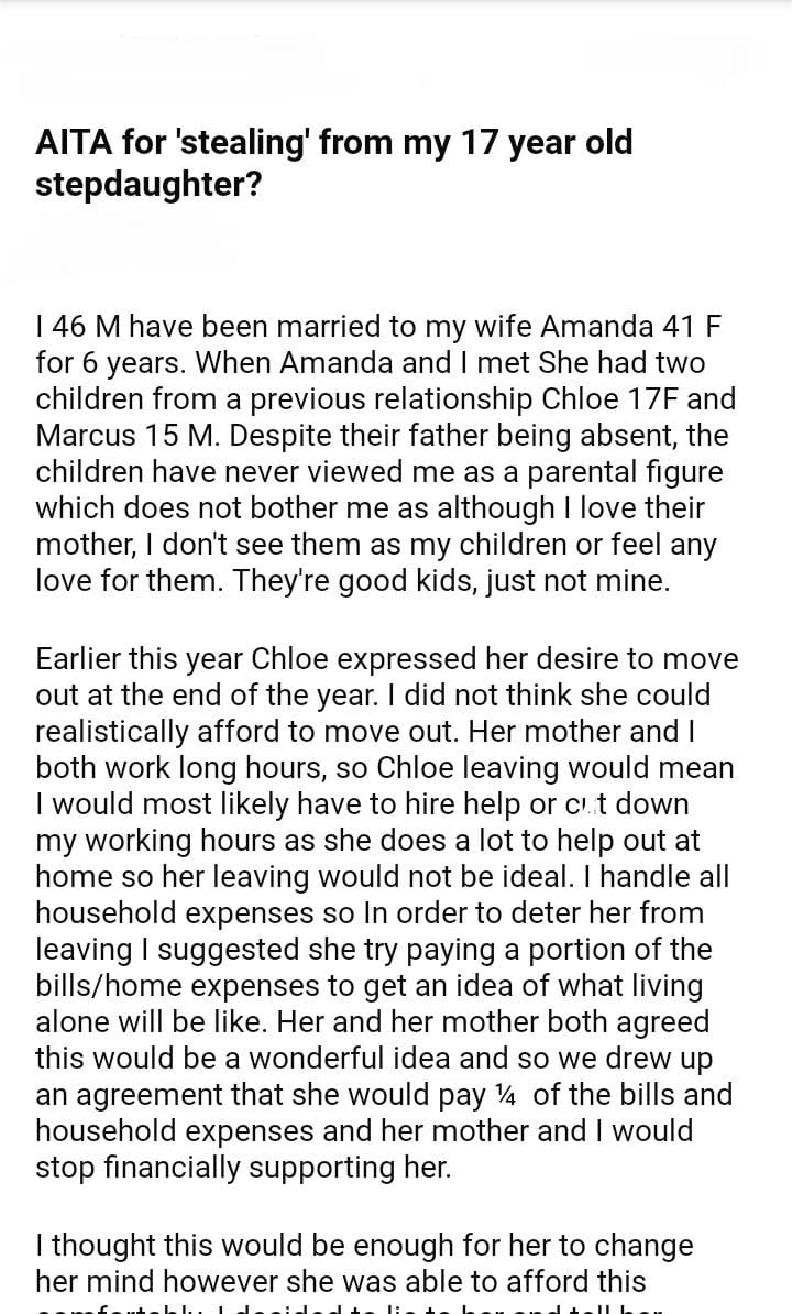 AITA for my 17 year old stepdaughter? – DJOTD.com
