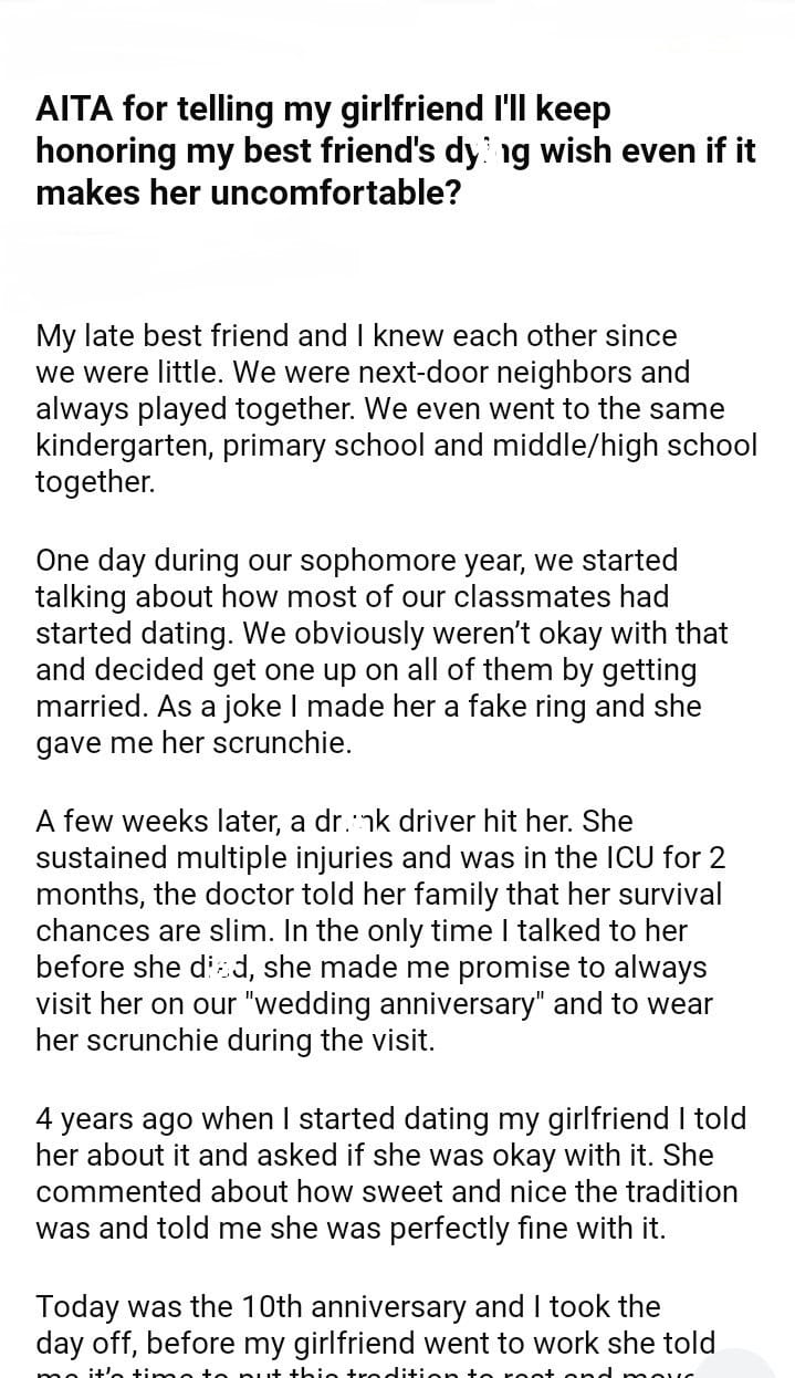 AITA for my best friend’s wish – DJOTD.com